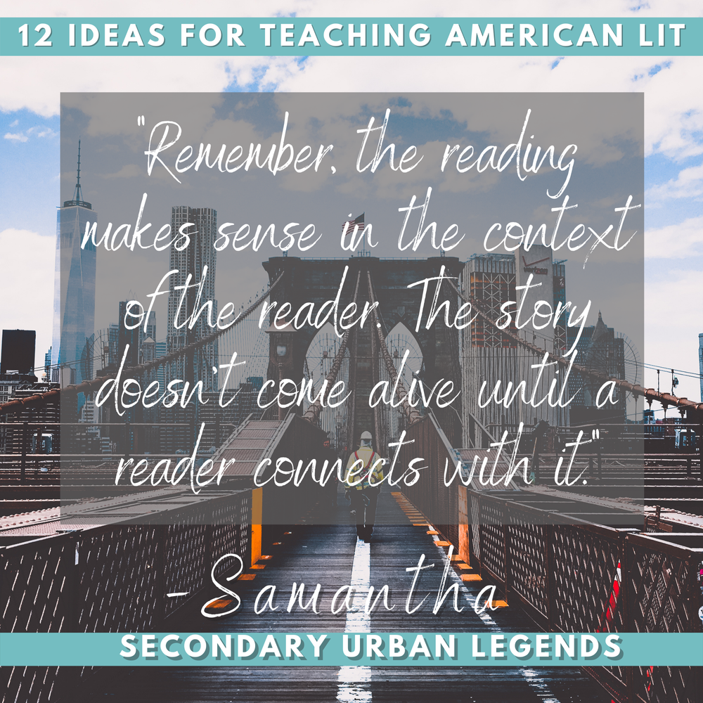 12 Ideas for Teaching American Lit — AMANDA CARDENAS | MUD AND INK TEACHING