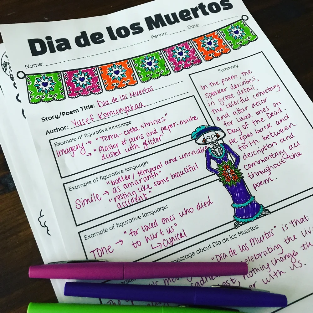October Lesson Plans for the ELA Classroom — Mud and Ink Teaching