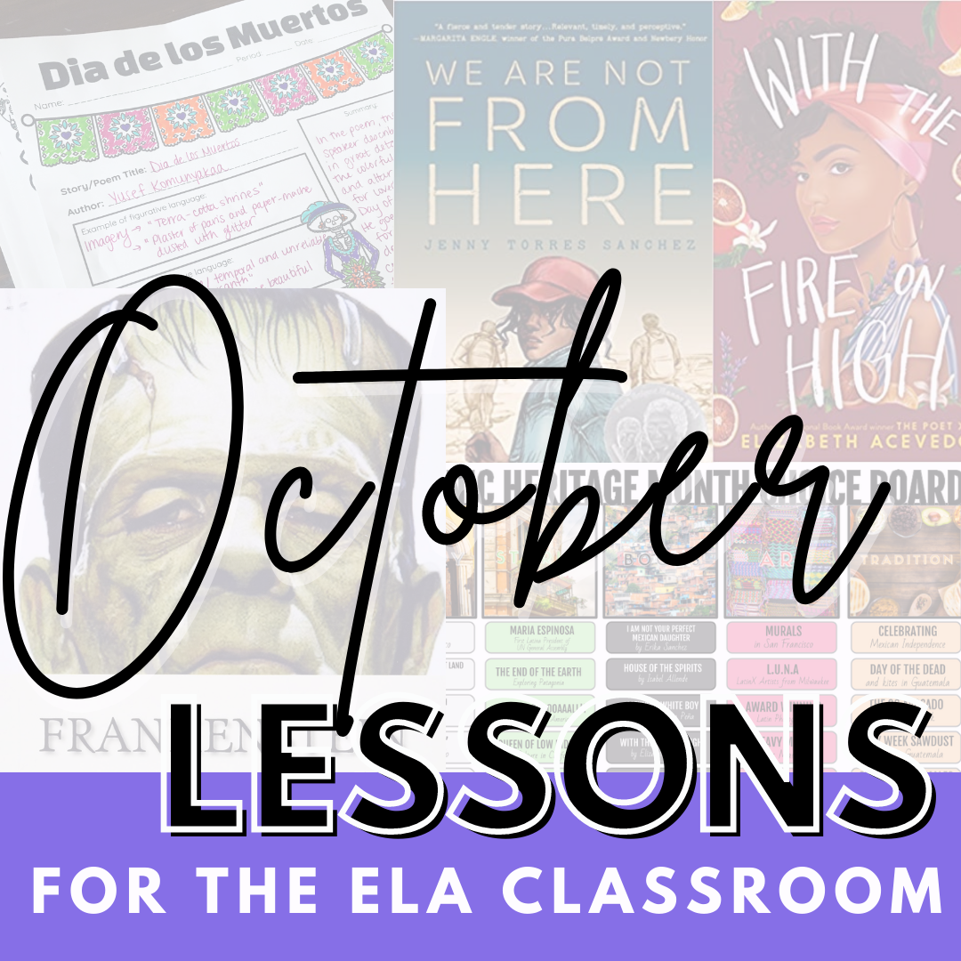 October Lesson Plans for the ELA Classroom — Mud and Ink Teaching