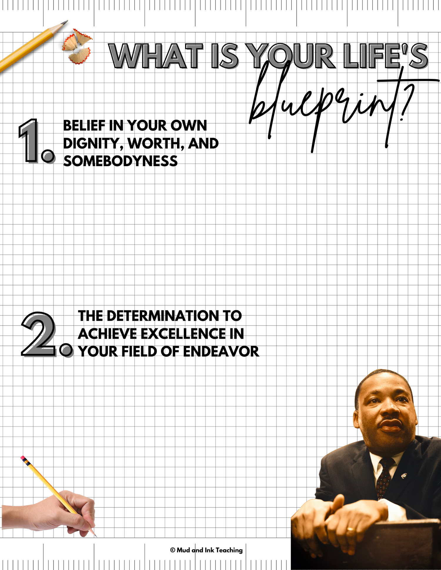 Life's Blueprint: An ELA Lesson Honoring Dr. Martin Luther King Jr ...