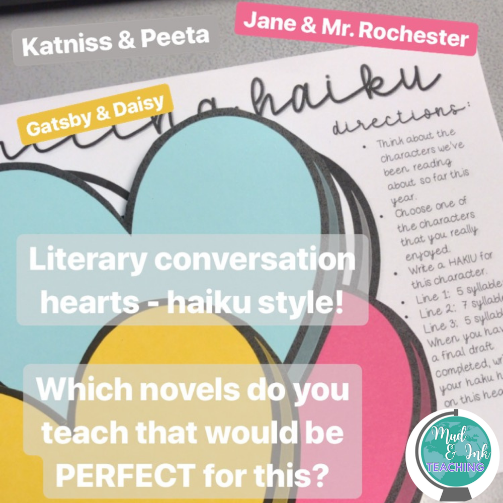 Valentine's Day Activities for High School ELA — AMANDA CARDENAS | MUD ...