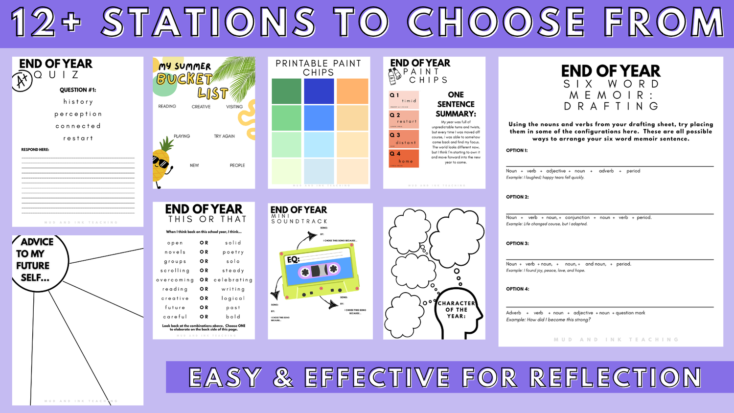 End of Semester Ideas for ELA — Mud and Ink Teaching