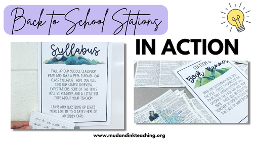 10 Back to School Learning Station Ideas for Middle and High School ...