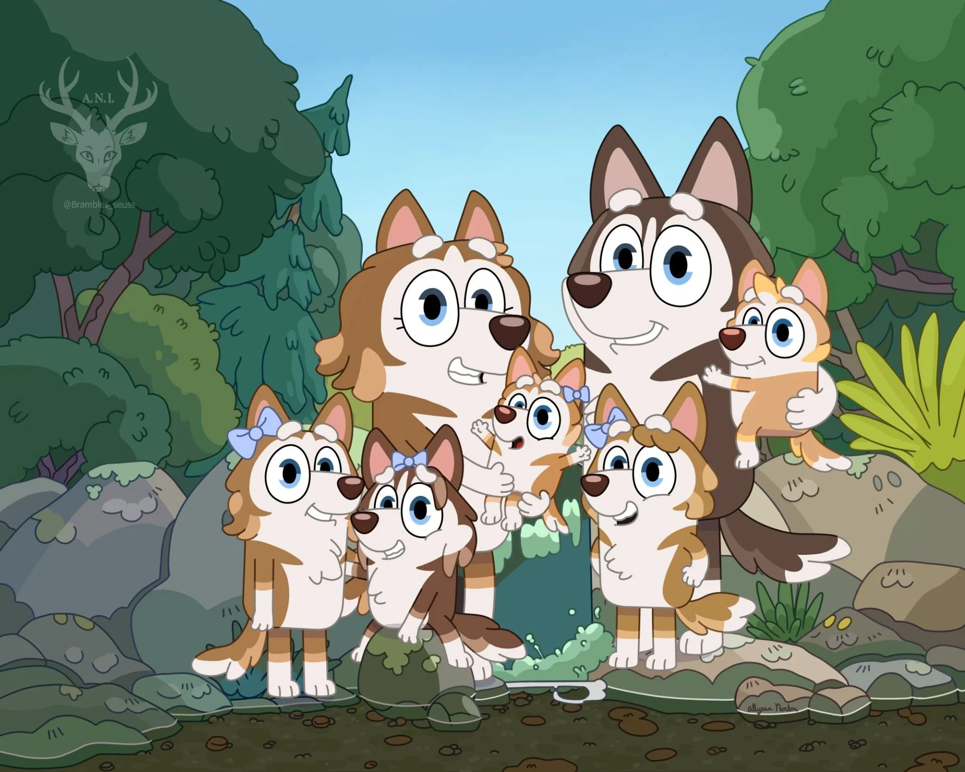 Bluey Show Illustration — Allyssa Norton Illustration