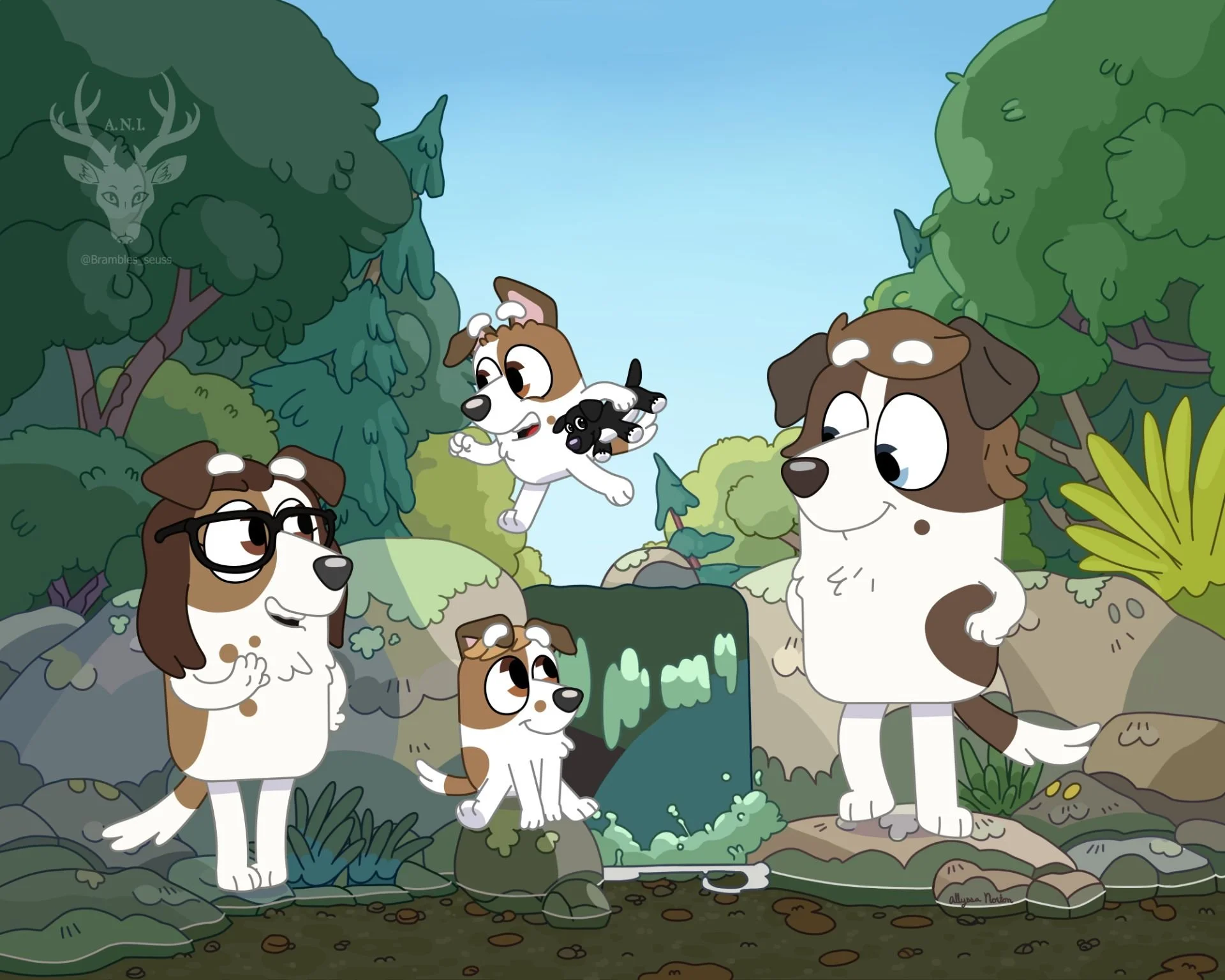 Bluey Show Illustration — Allyssa Norton Illustration