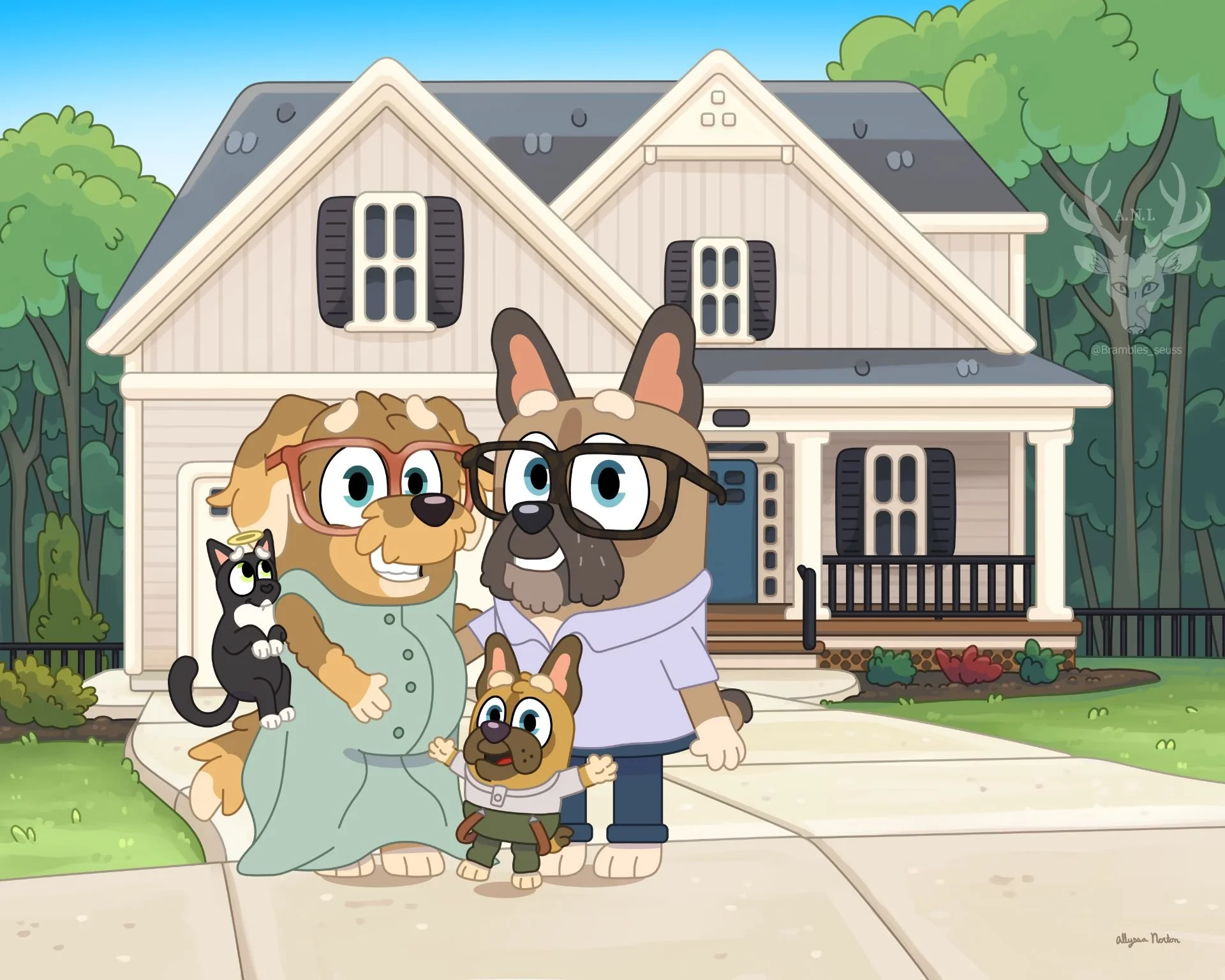 Bluey Show Illustration — Allyssa Norton Illustration