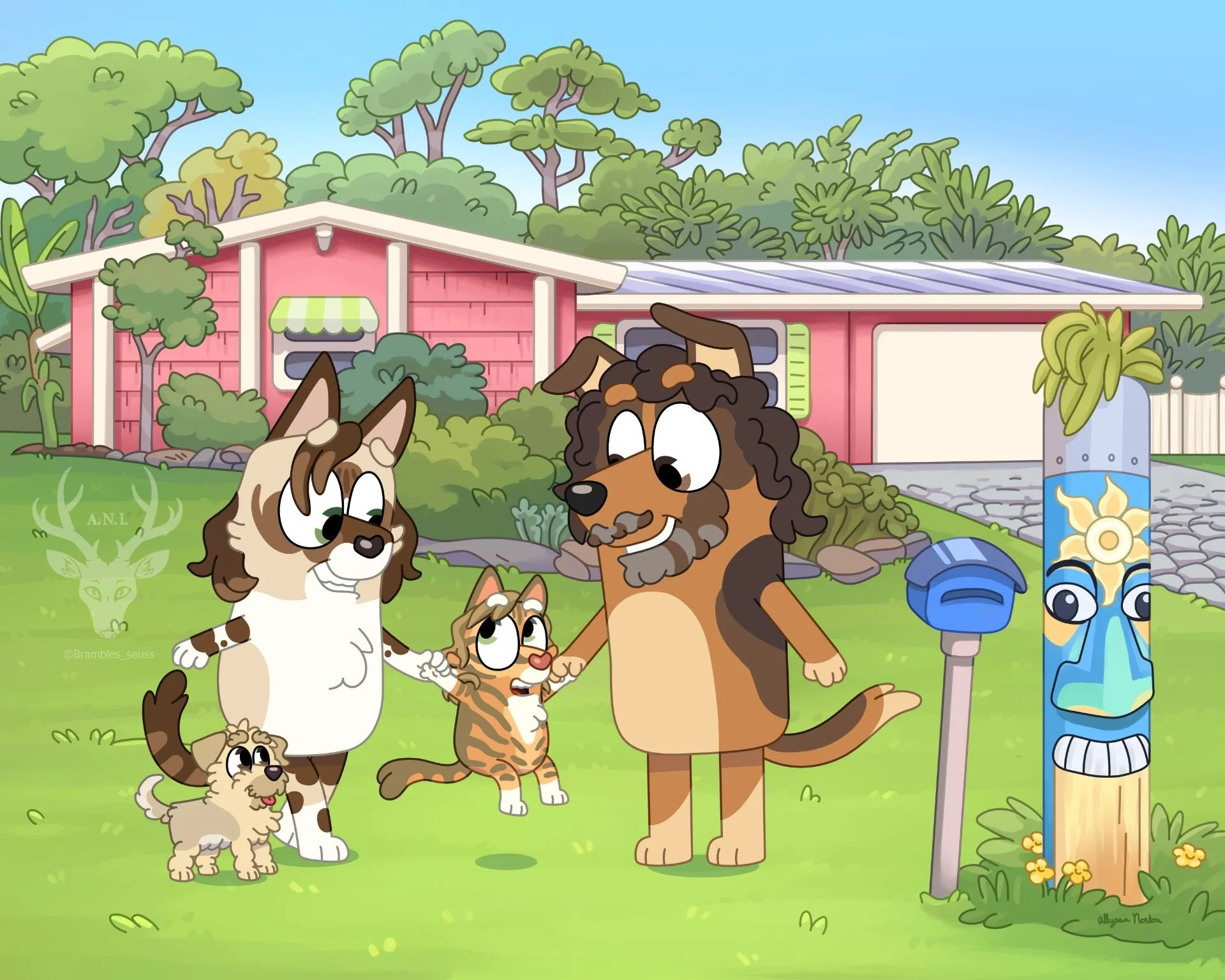 Bluey Show Illustration — Allyssa Norton Illustration