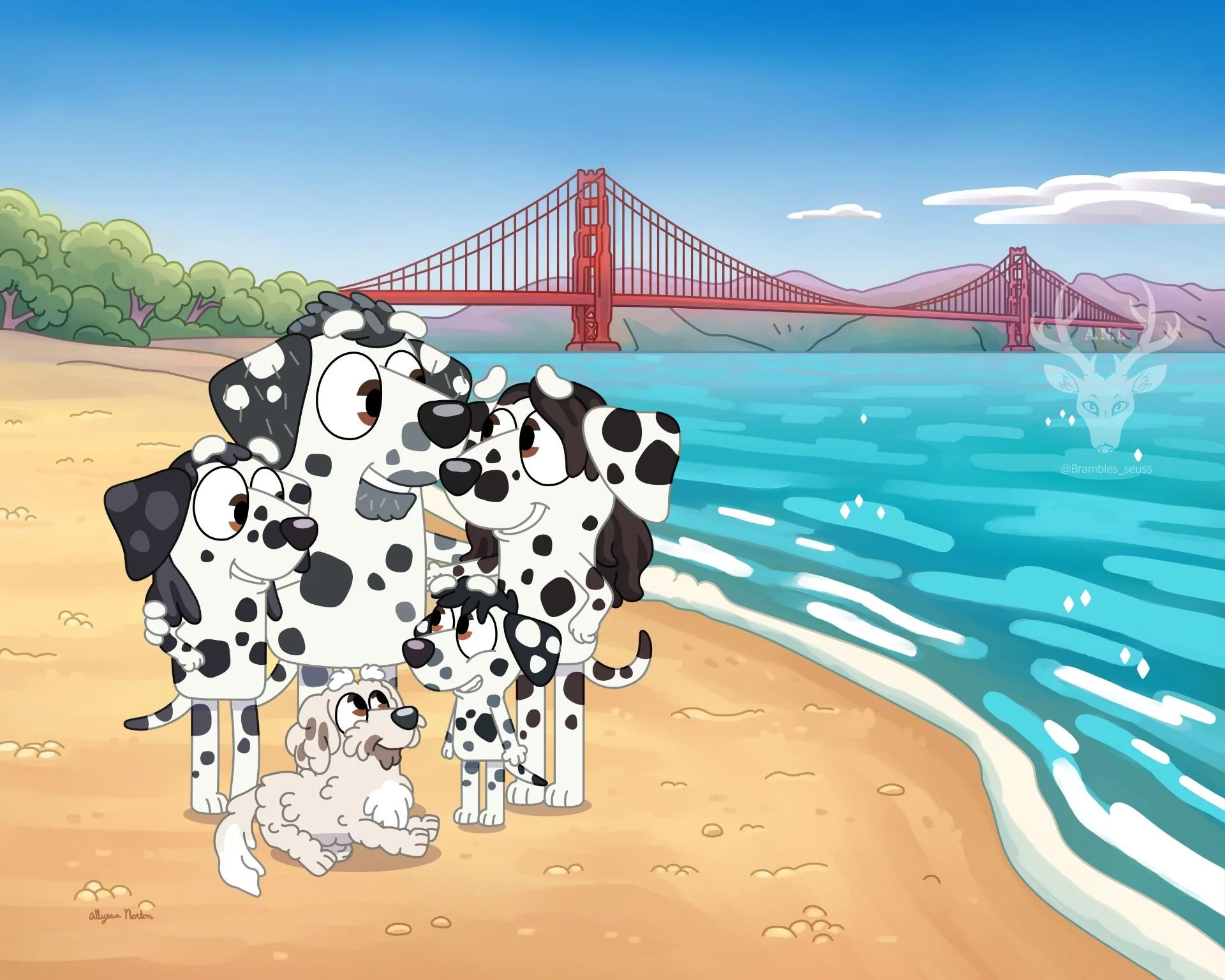Bluey Show Illustration — Allyssa Norton Illustration