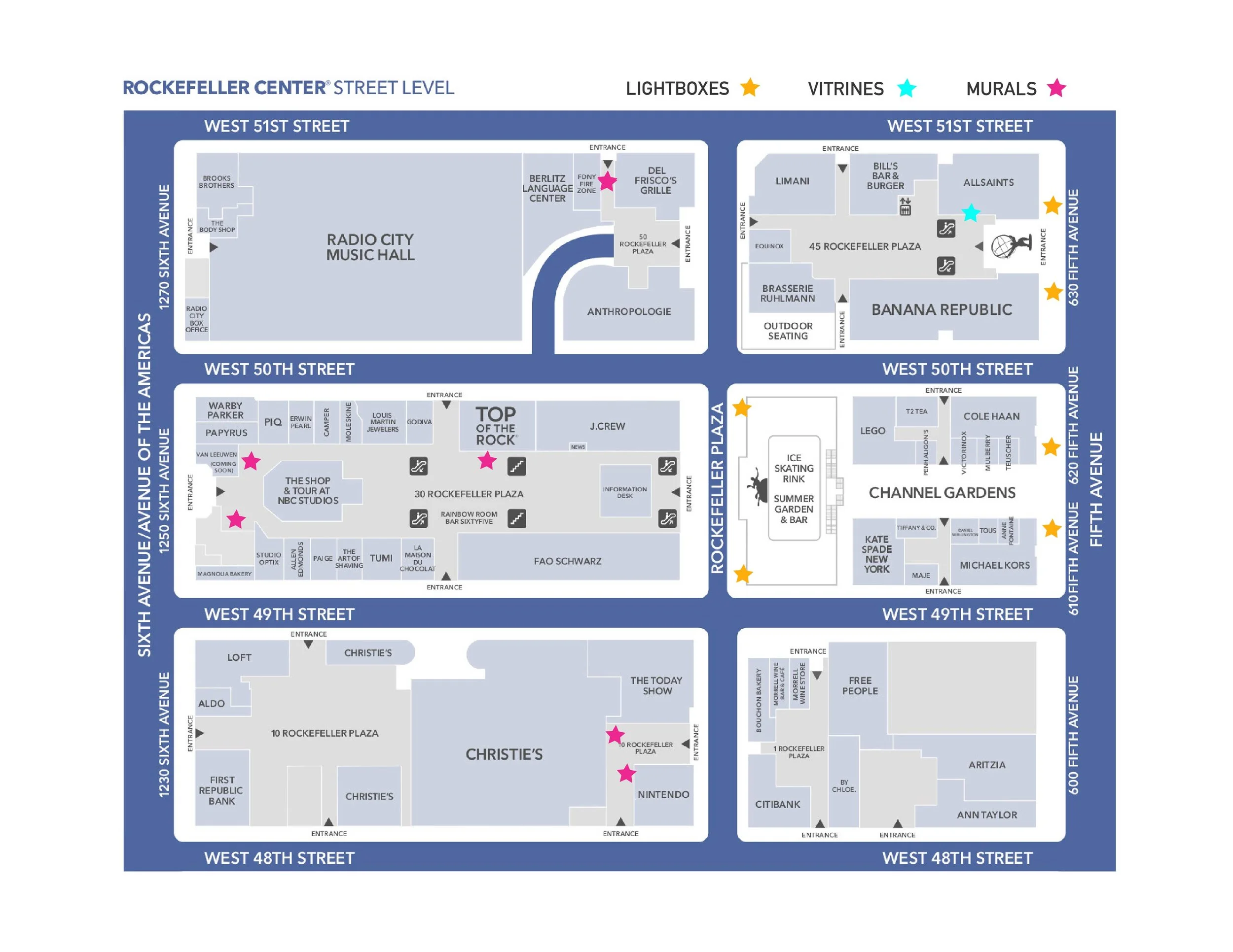 maps of Rockefeller center — 56 HENRY