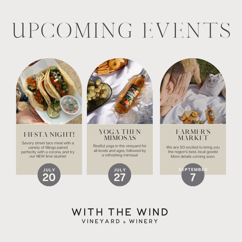 Upcoming Events — With the Wind Vineyard & Winery