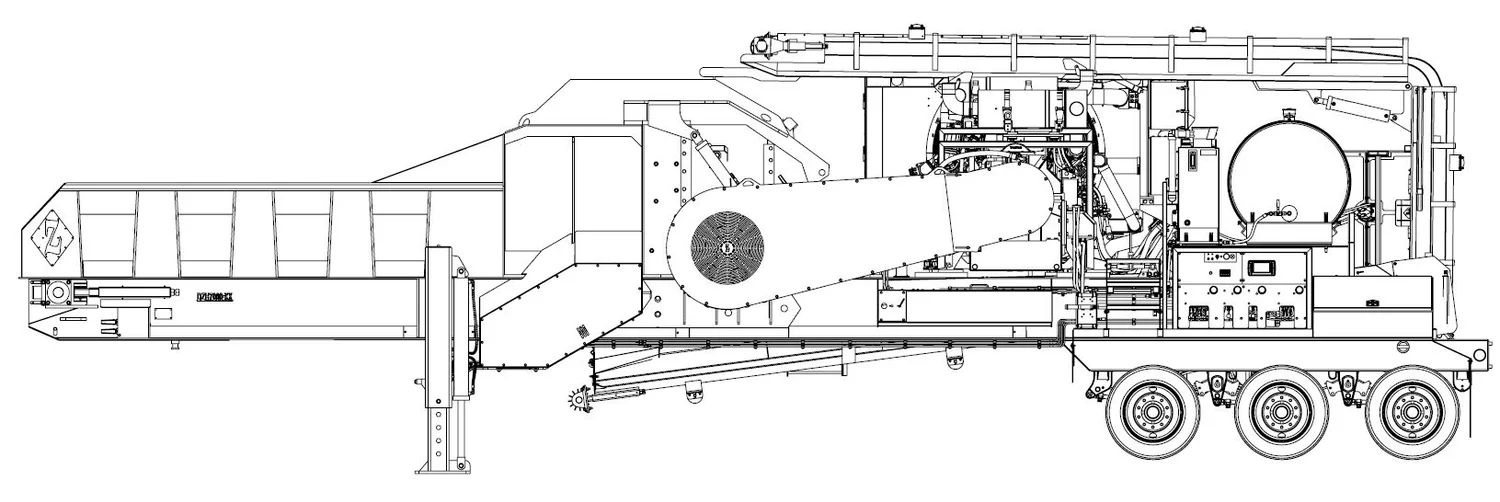 DZH7000 Horizontal Grinder - USA-Made - Diamond Z