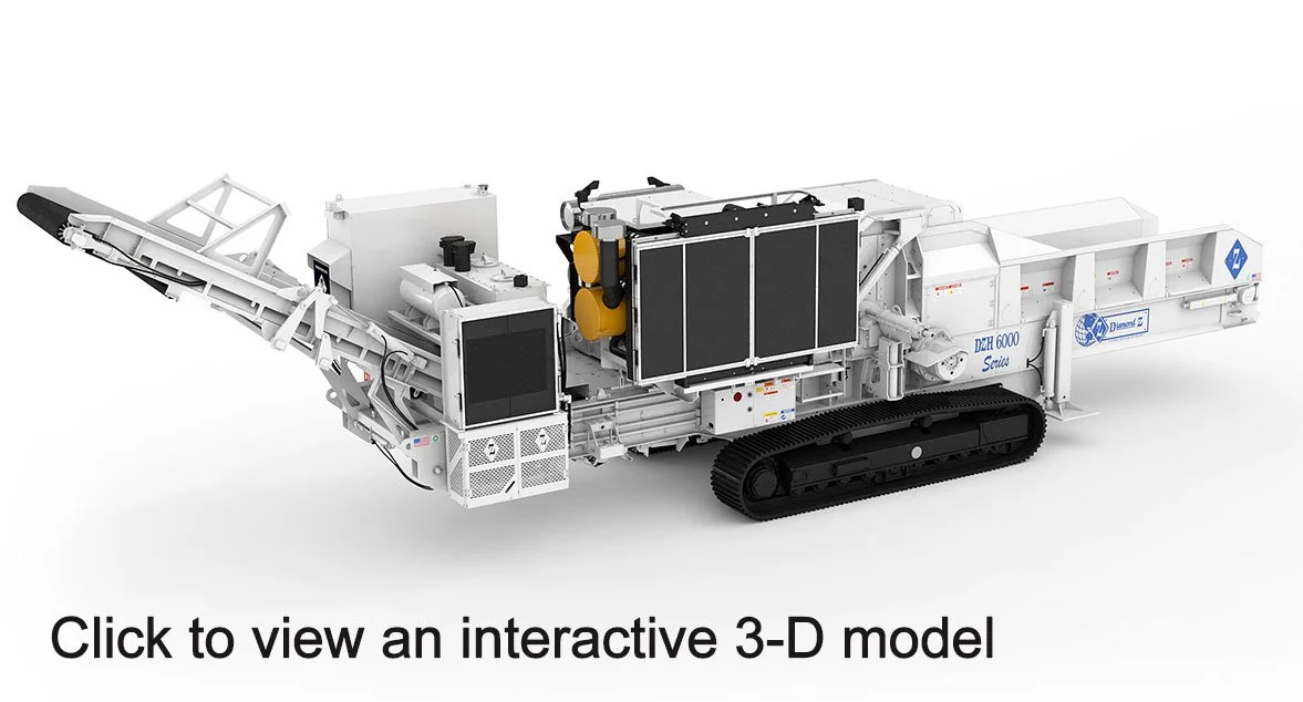 DZH6000 Horizontal Grinder - USA-Made - Diamond Z