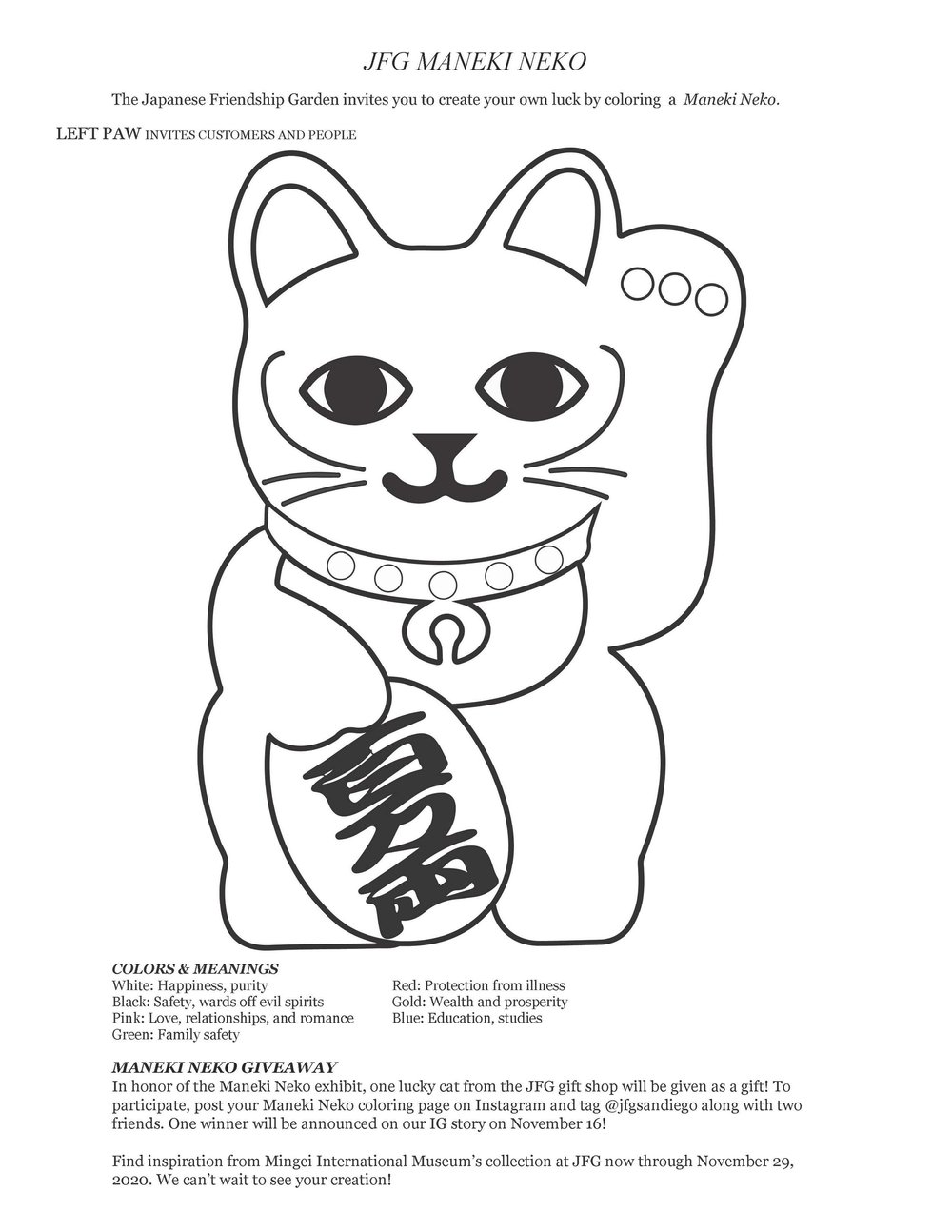 Maneki Neko — Japanese Friendship Garden