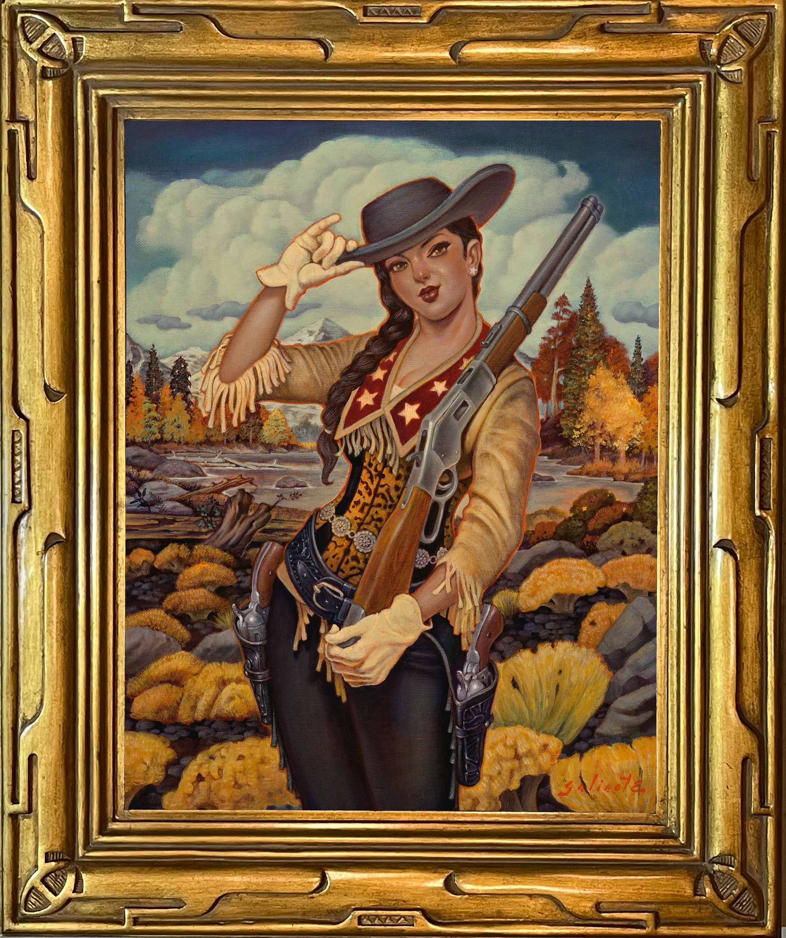Danny Galieote - Cowgirl Salute — Maxwell Alexander Gallery