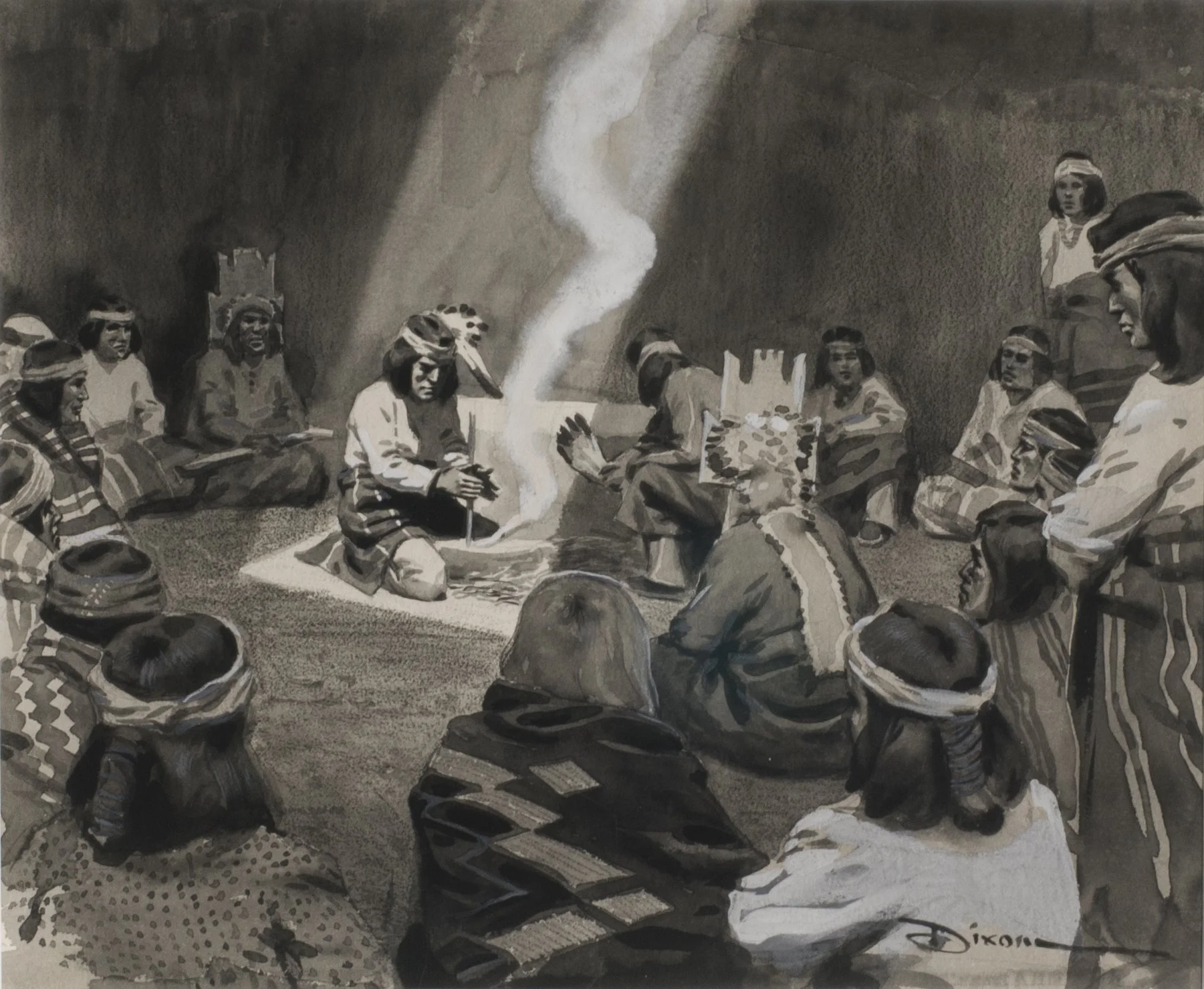 Maynard Dixon - Hopi Ceremonial — Maxwell Alexander Gallery