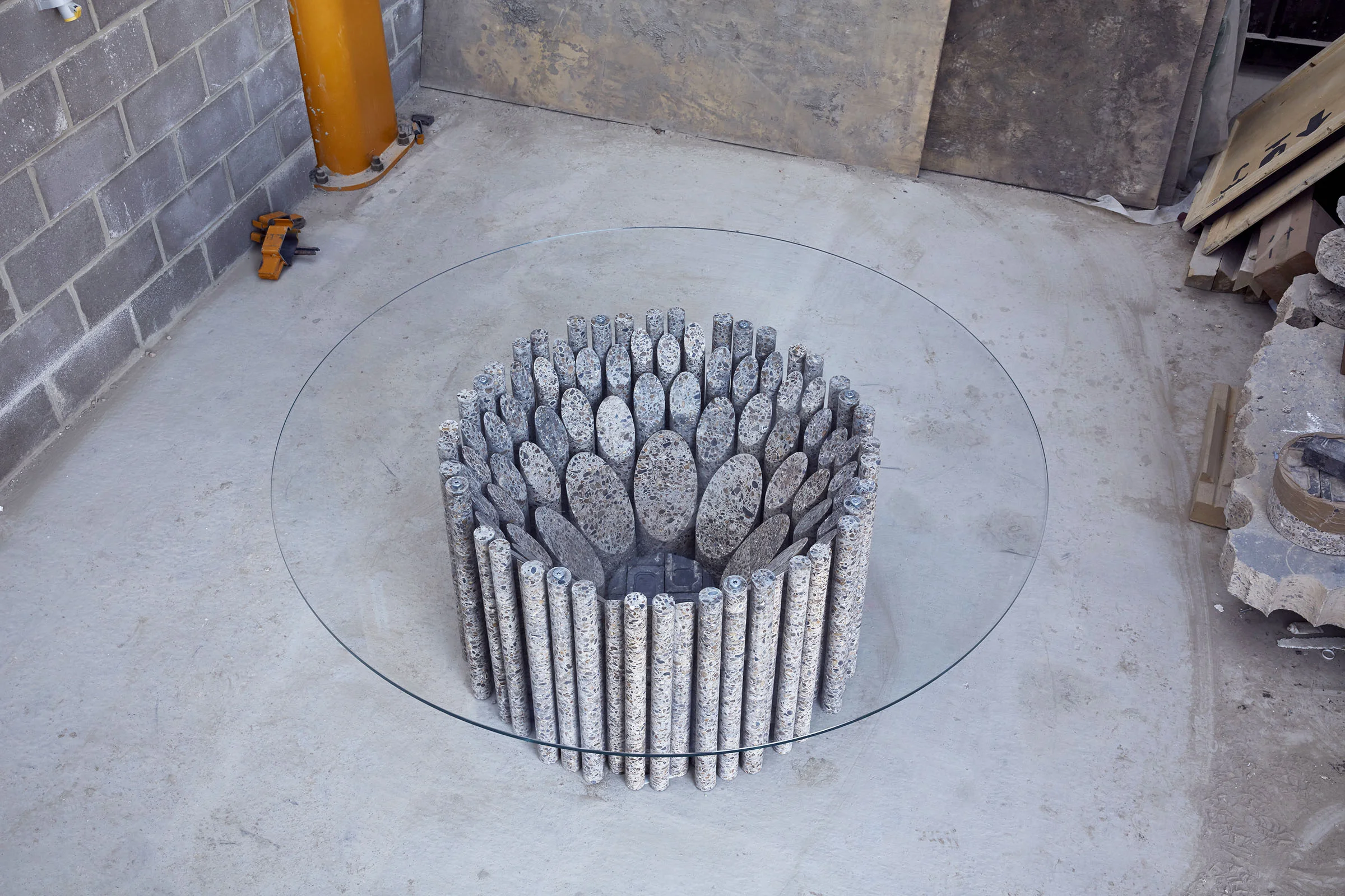 EXCAVATION SLICED CORE TABLE — PAUL COCKSEDGE STUDIO