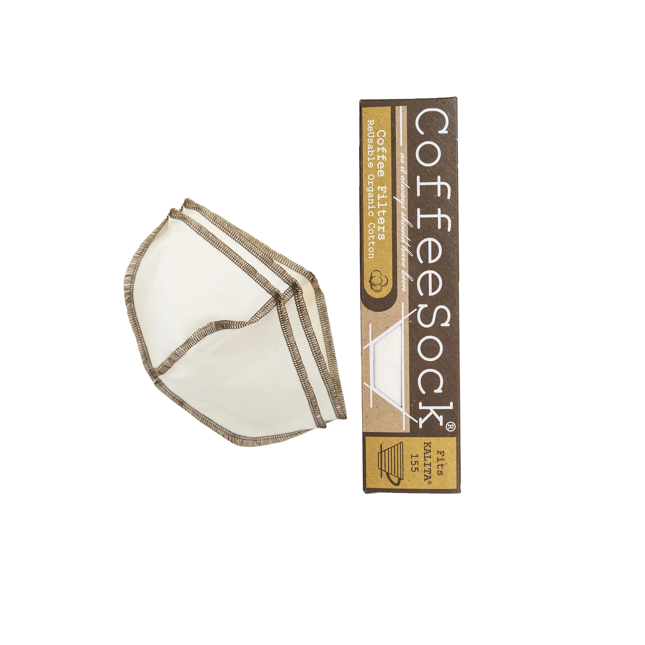 Reusable Organic Cotton Hot Brew Coffee and Tea Filters — CoffeeSock