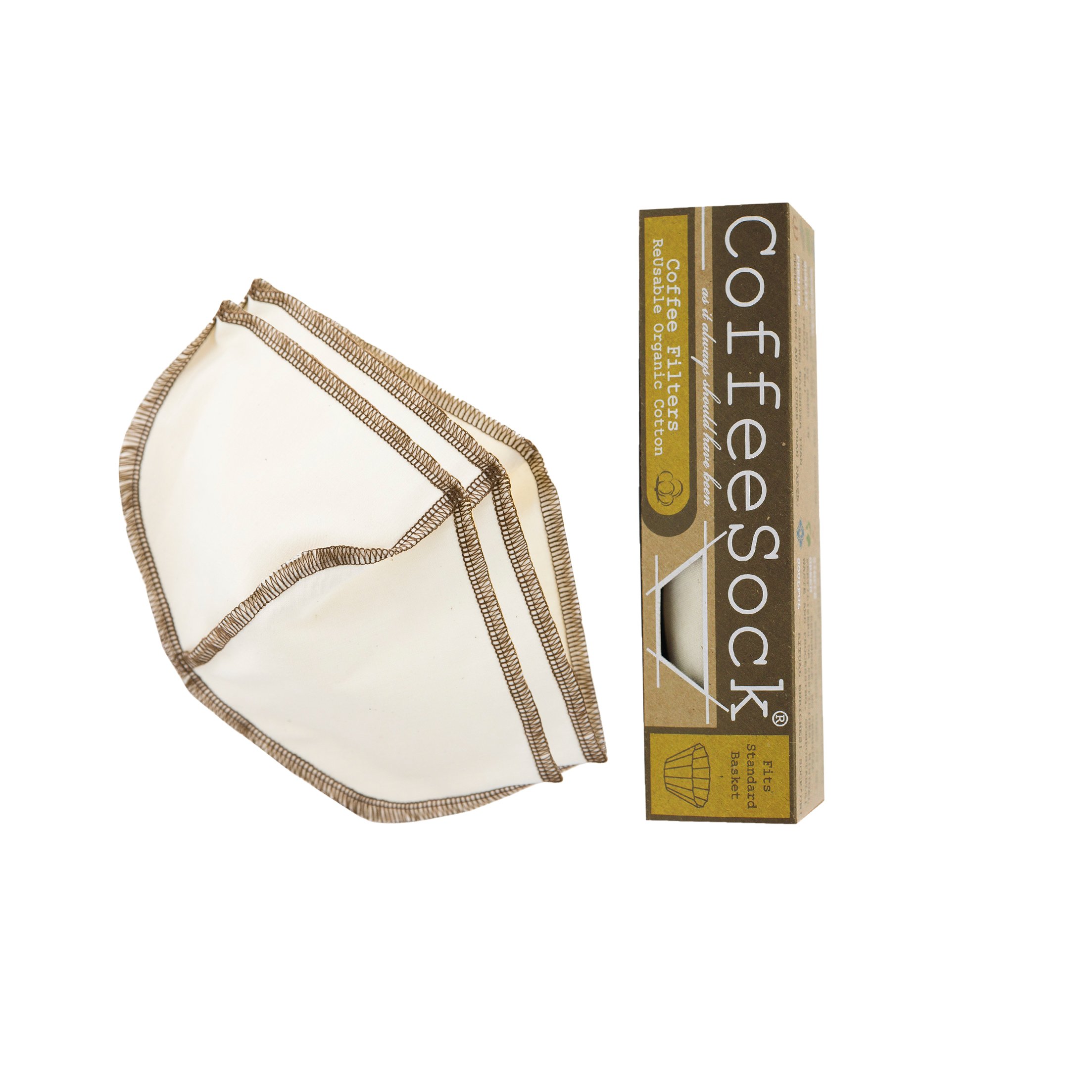 Reusable Organic Cotton Hot Brew Coffee and Tea Filters — CoffeeSock