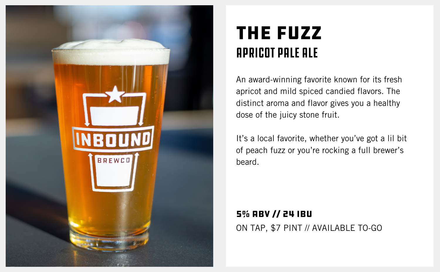 What's On Tap — Inbound BrewCo