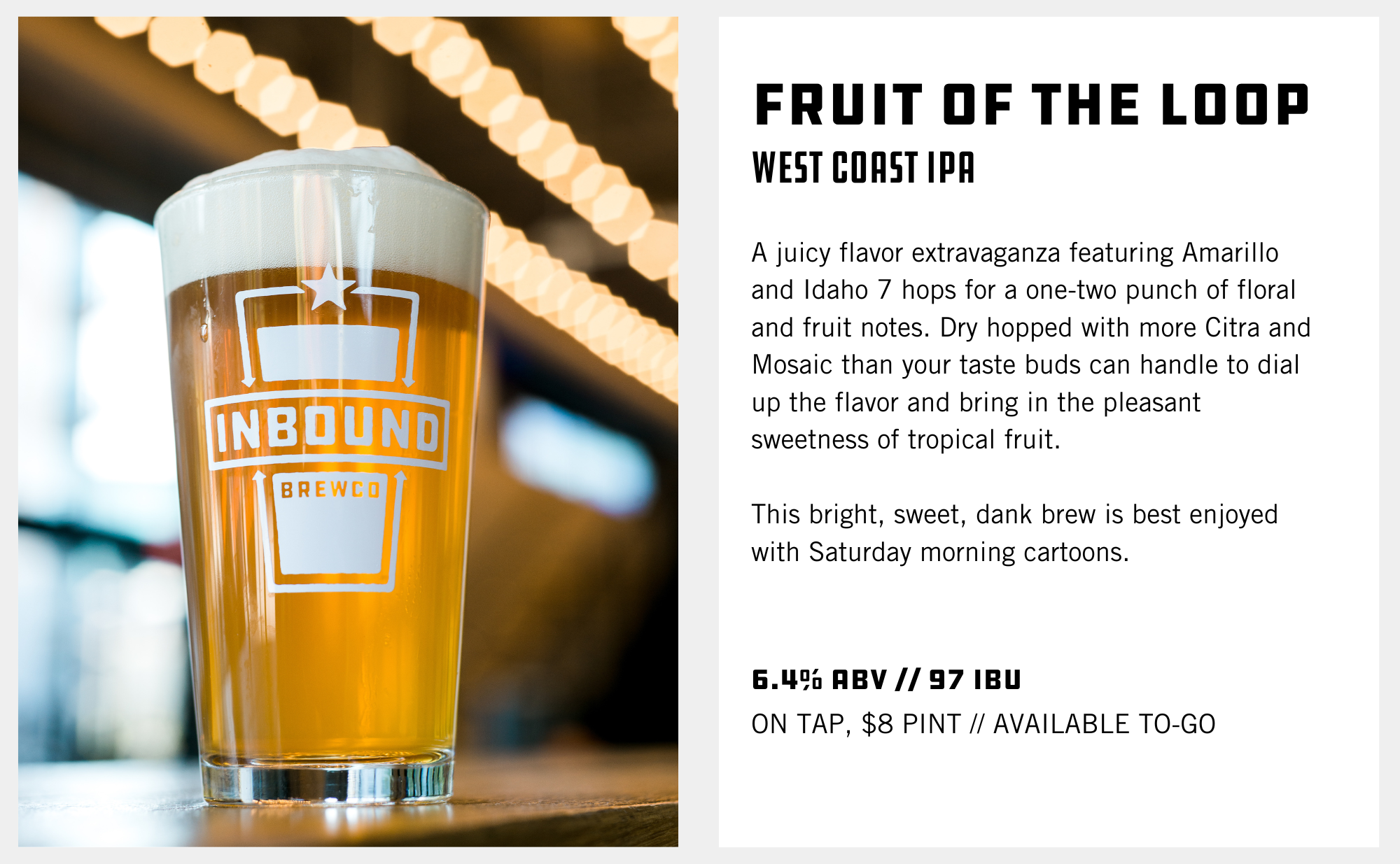 What's Behind the Bar — Inbound BrewCo