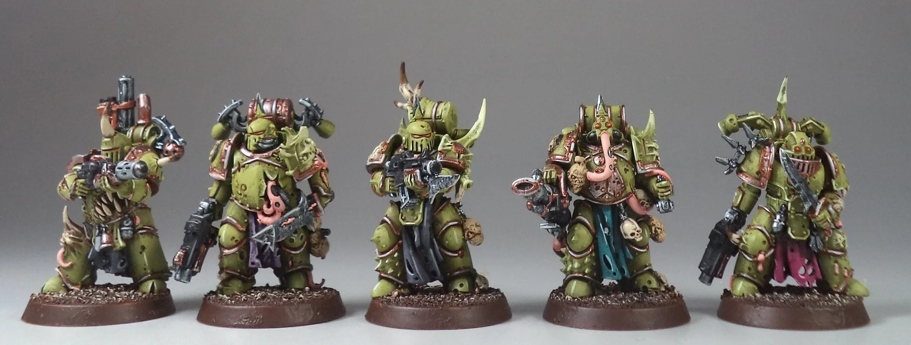 Painted Death Guard and Nurgle Daemons — Paintedfigs Miniature Painting ...