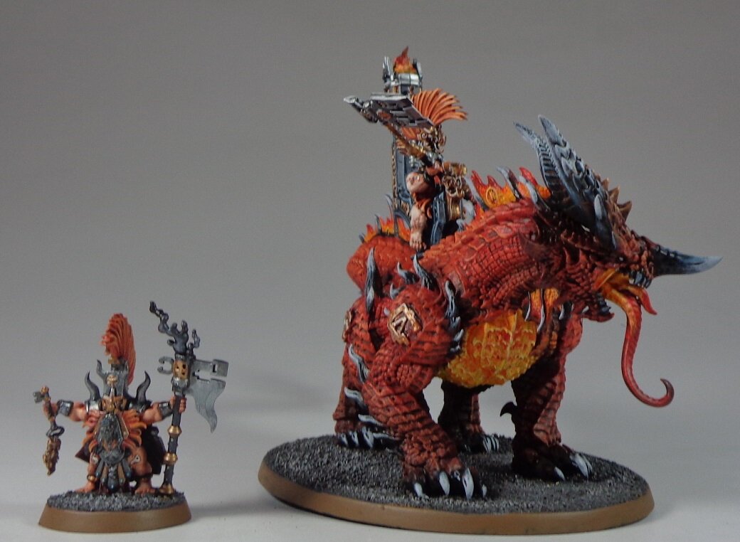 Age of Sigmar: Painting Some Fyreslayers Miniatures — Paintedfigs ...