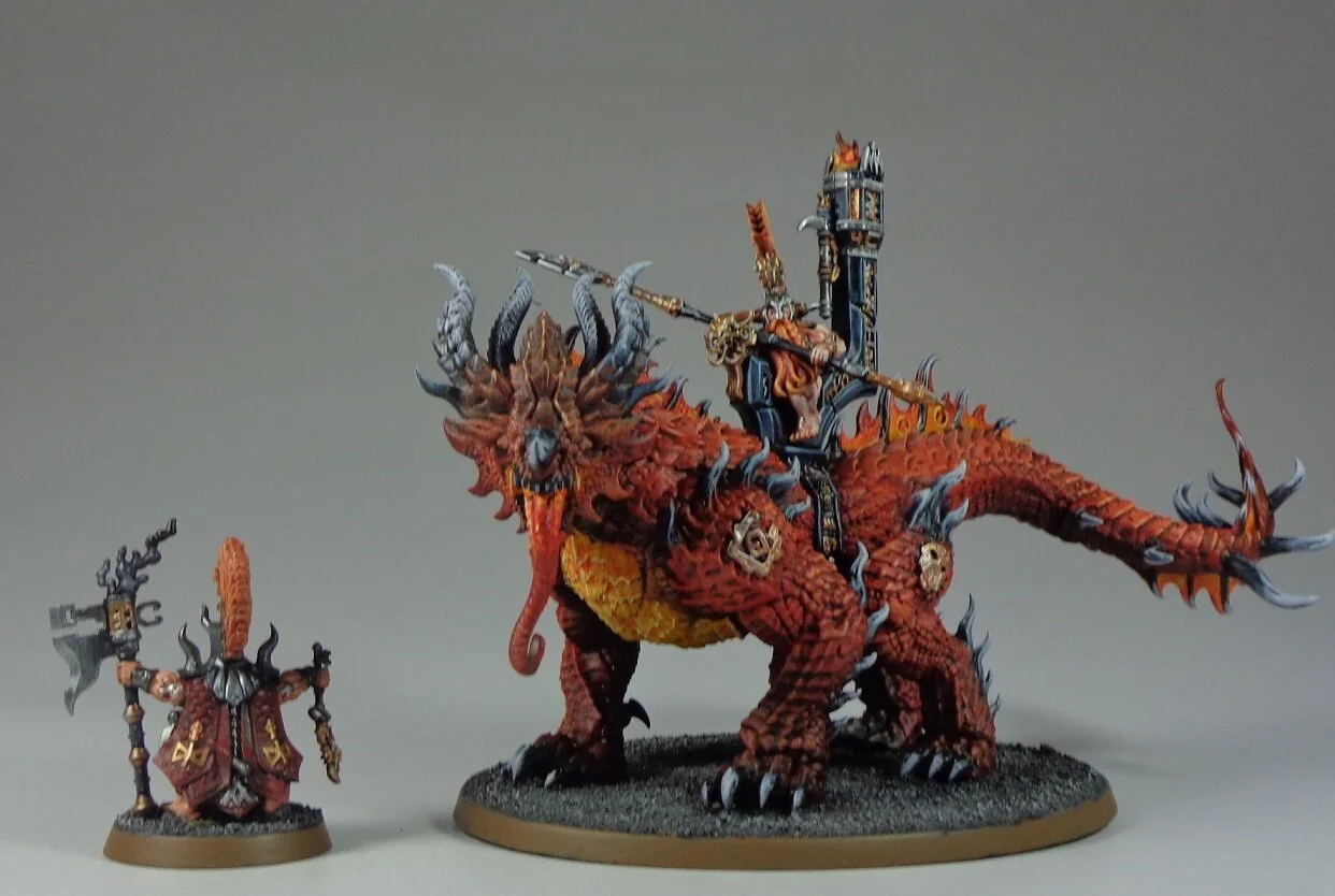 Age of Sigmar: Painting Some Fyreslayers Miniatures — Paintedfigs ...