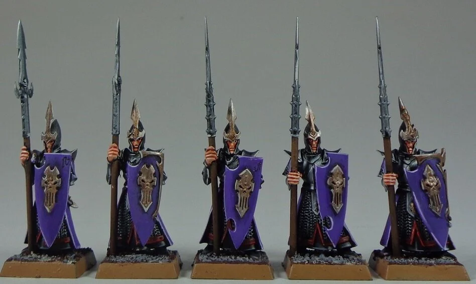 Warhammer Fantasy: Painting Dark Elves — Paintedfigs Miniature Painting ...