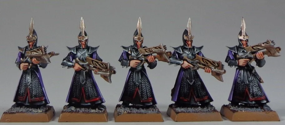 Warhammer Fantasy: Painting Dark Elves — Paintedfigs Miniature Painting ...