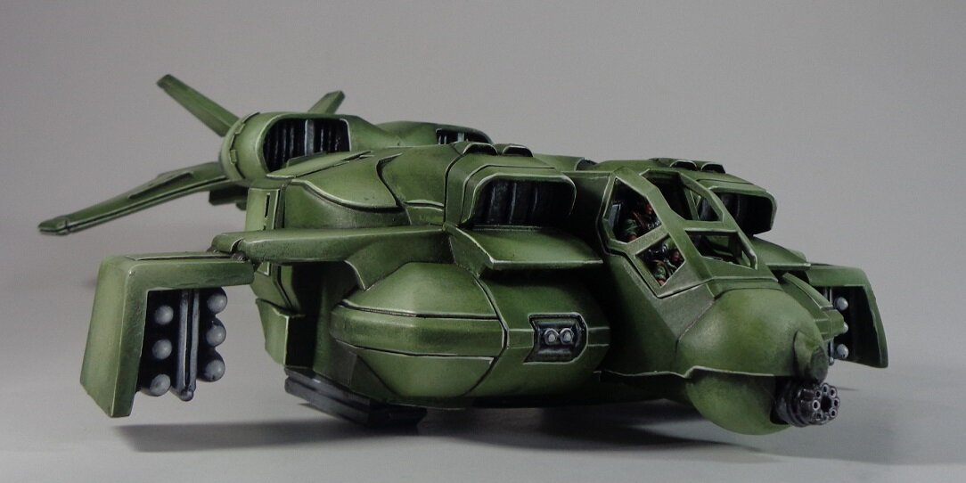 Painting the Prodos Games Aliens Vs. Predator Dropship — Paintedfigs ...
