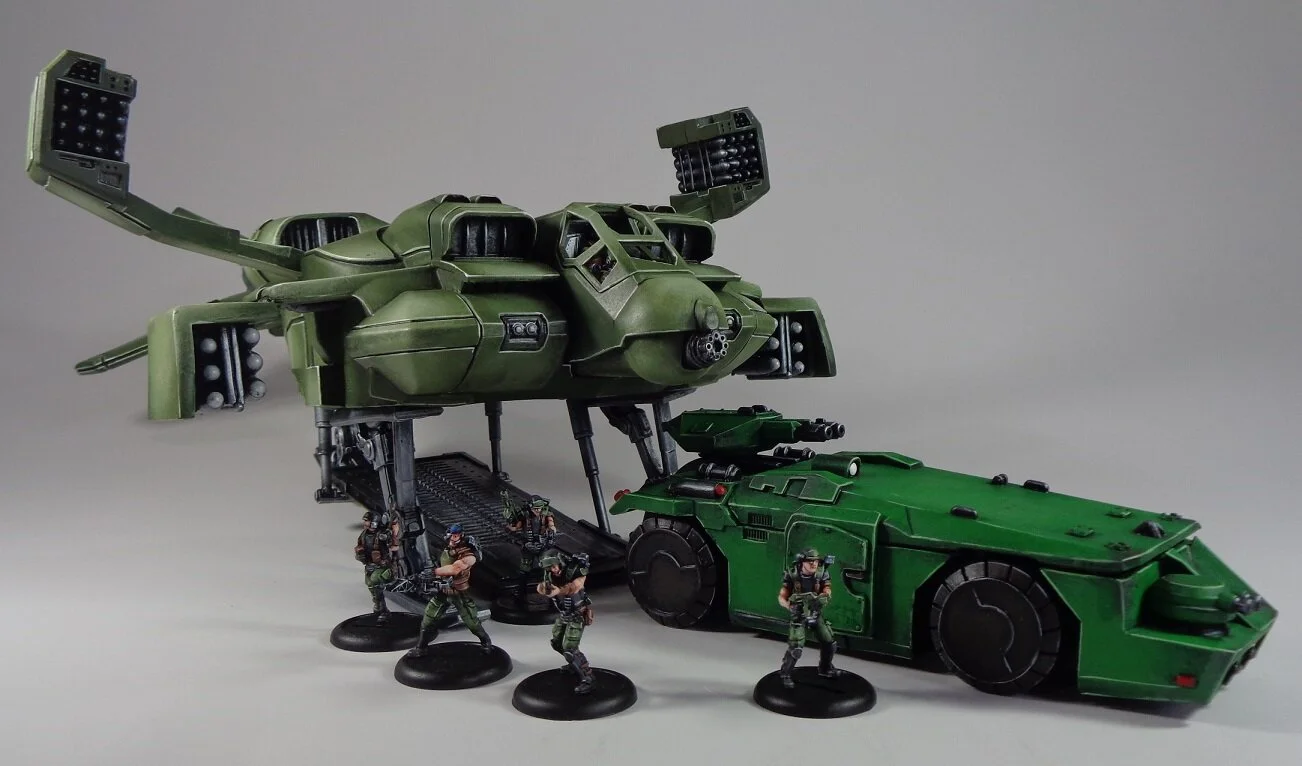 Painting the Prodos Games Aliens Vs. Predator Dropship — Paintedfigs ...