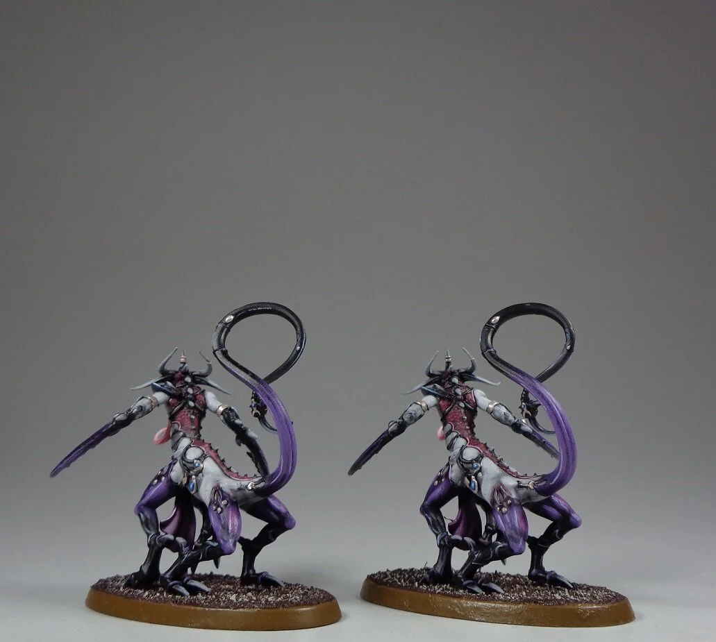 Slaanesh Daemons, Painted to Our Highest Quality — Paintedfigs ...