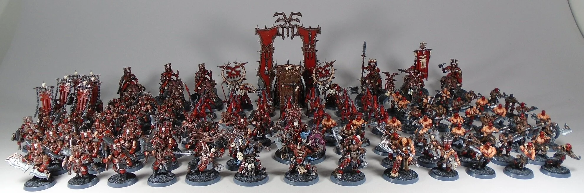 Painting a Khorne Bloodbound Army (Standard Quality) — Paintedfigs ...