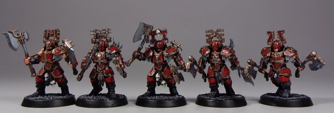 Painting a Khorne Bloodbound Army (Standard Quality) — Paintedfigs ...