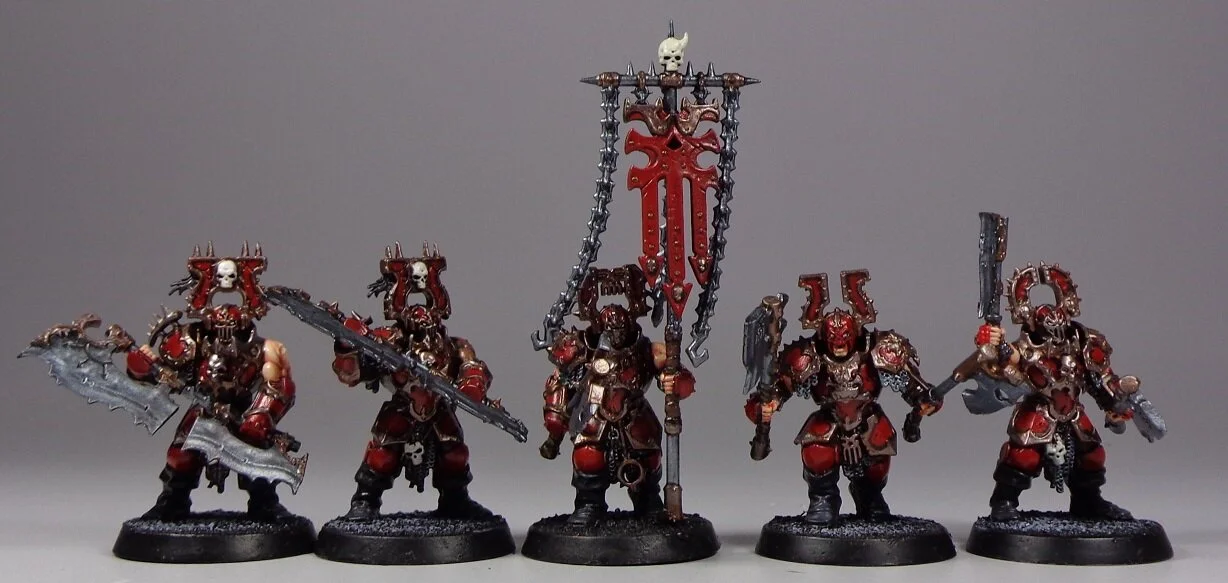 Painting a Khorne Bloodbound Army (Standard Quality) — Paintedfigs ...