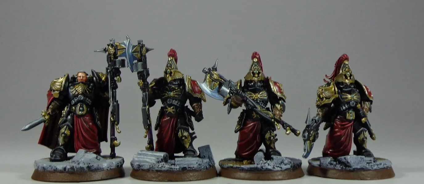 Black Adeptus Custodes - 40k Miniature Painting Service — Paintedfigs ...
