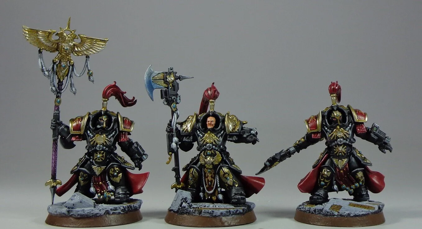Black Adeptus Custodes - 40k Miniature Painting Service — Paintedfigs ...