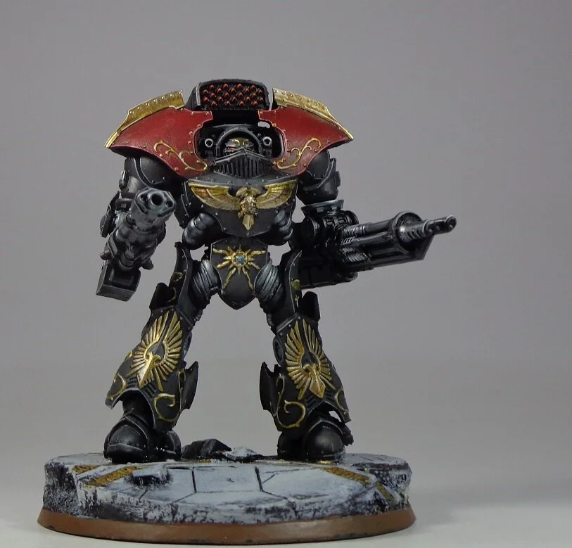 Black Adeptus Custodes - 40k Miniature Painting Service — Paintedfigs ...