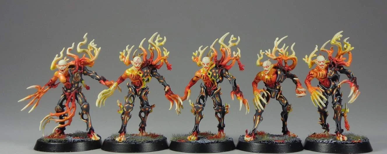 Syvlaneth on Fire: An Age of Sigmar Painting Commission — Paintedfigs ...