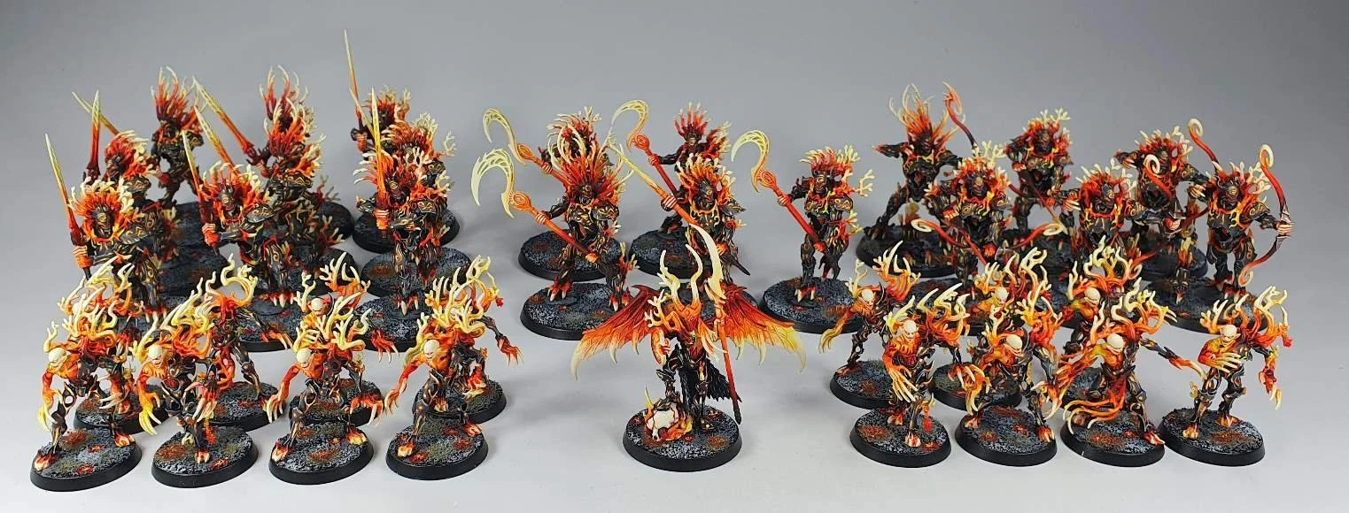 Syvlaneth on Fire: An Age of Sigmar Painting Commission — Paintedfigs ...