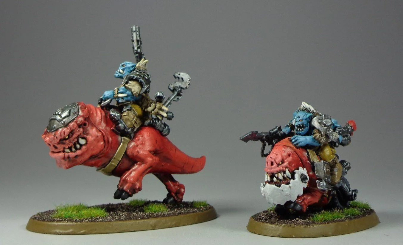 Blue Space Orks! Painting Heresy… — Paintedfigs Miniature Painting Service