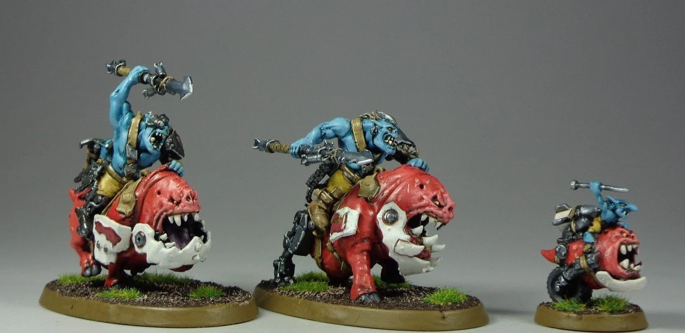 Blue Space Orks! Painting Heresy… — Paintedfigs Miniature Painting Service