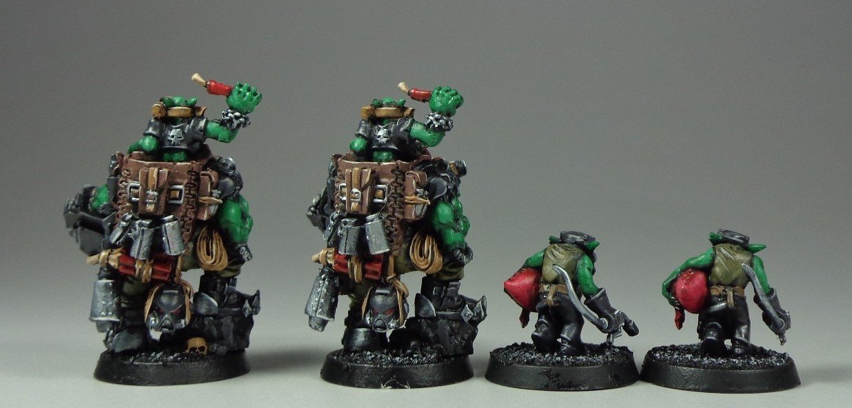 Painting Goff Space Orks at Showcase — Paintedfigs Miniature Painting ...