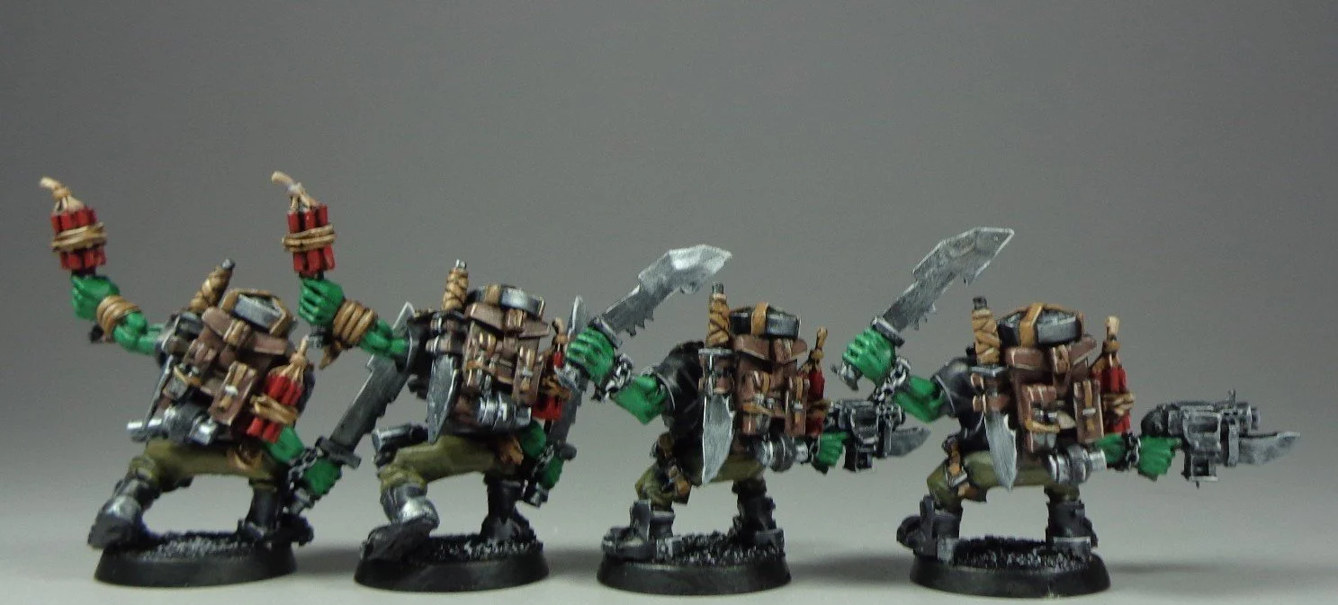 Painting Goff Space Orks at Showcase — Paintedfigs Miniature Painting ...