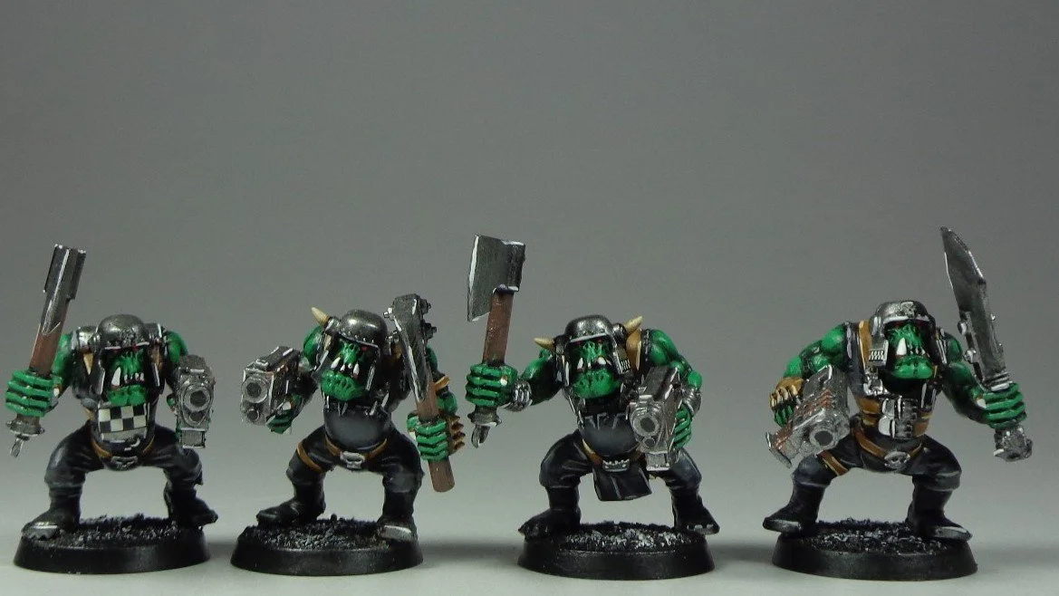 Painting Goff Space Orks at Showcase — Paintedfigs Miniature Painting ...