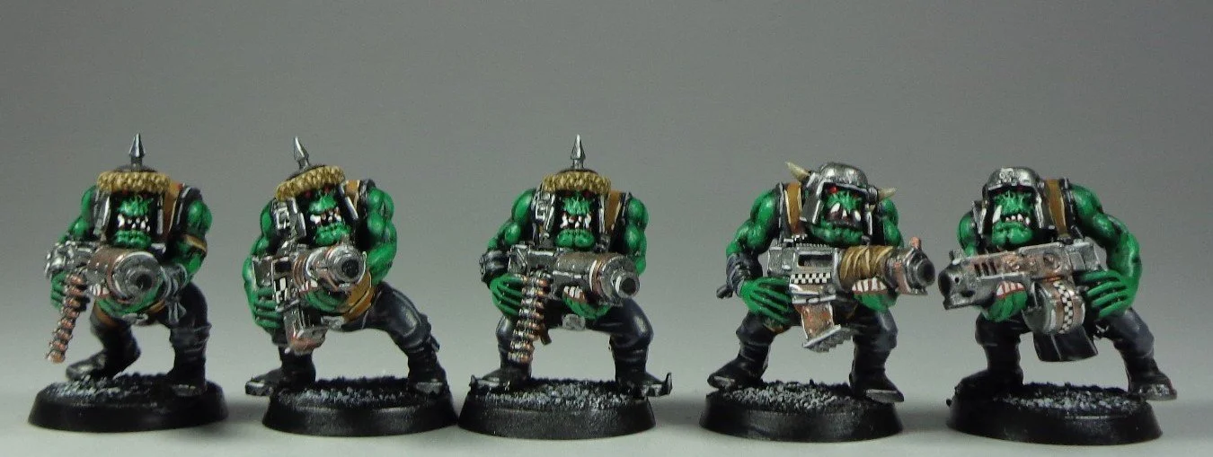 Painting Goff Space Orks at Showcase — Paintedfigs Miniature Painting ...