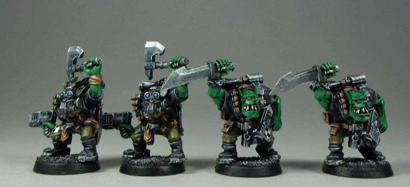 Painting Goff Space Orks at Showcase — Paintedfigs Miniature Painting ...