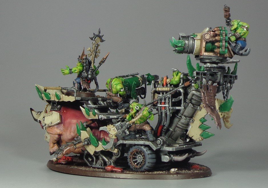 Painting some Bright Green Warhammer 40k Space Orks — Paintedfigs ...