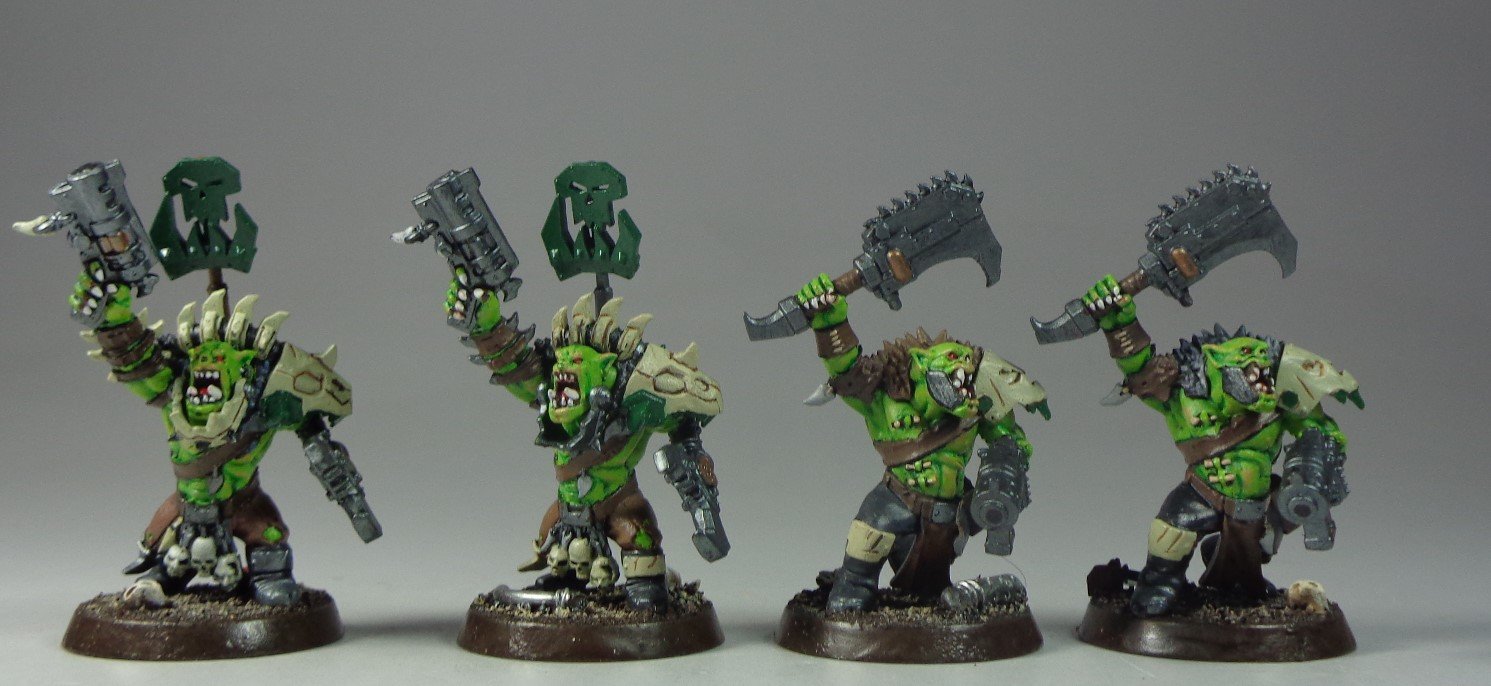 Painting some Bright Green Warhammer 40k Space Orks — Paintedfigs ...