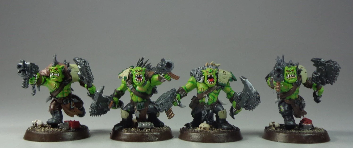 Painting some Bright Green Warhammer 40k Space Orks — Paintedfigs ...